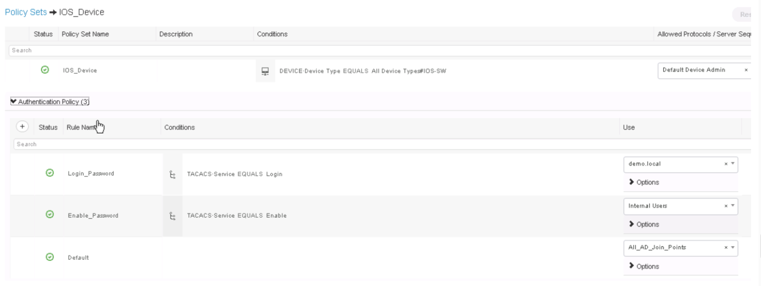 Solved: ISE TACACS - Authentication of 'login' and 'enable' - Cisco ... Solved: ISE TACACS - Authentication of 'login' and 'enable' - Cisco ...